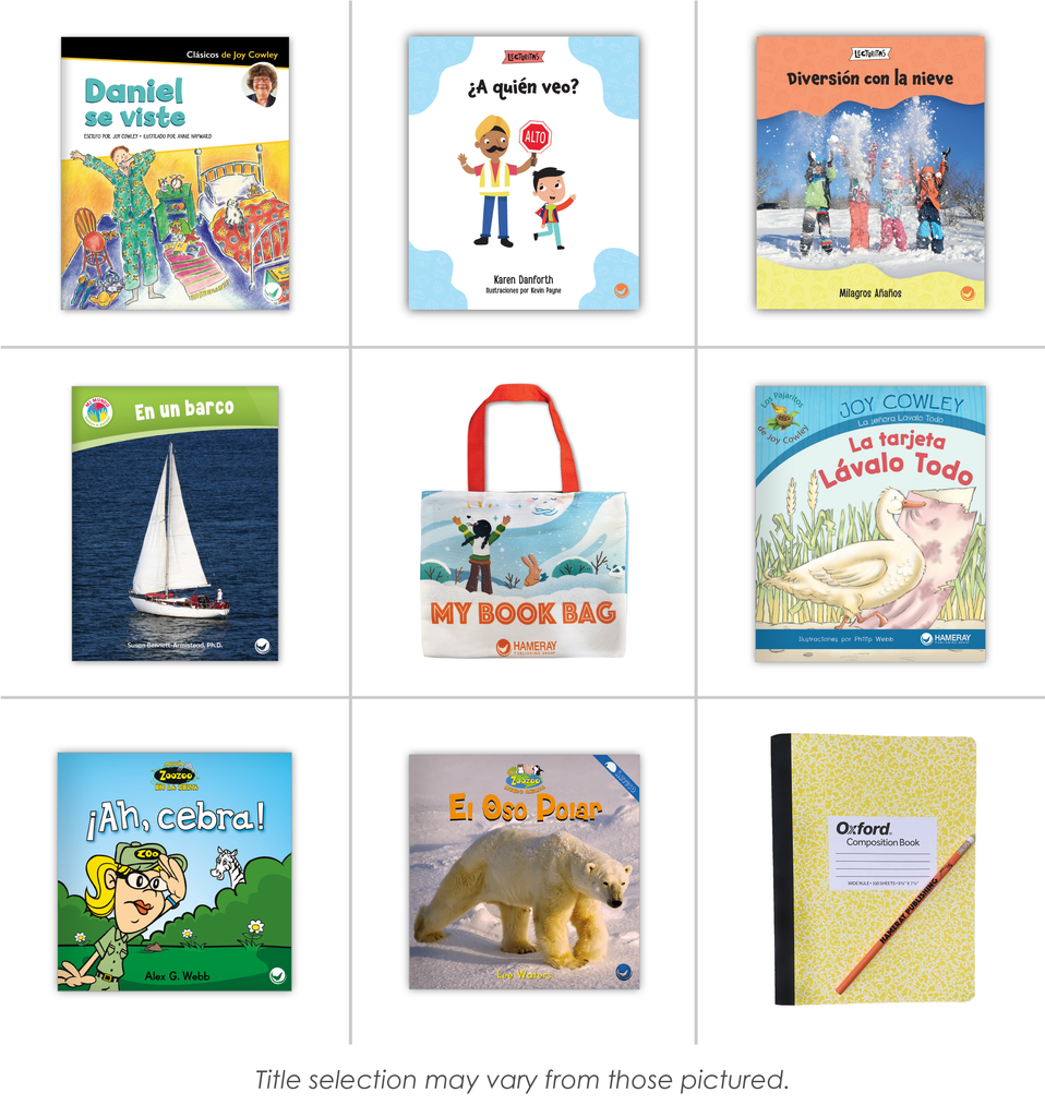 Spanish Kindergarten Take-Home Book Bag Class Set (20) - Hameray Publishing