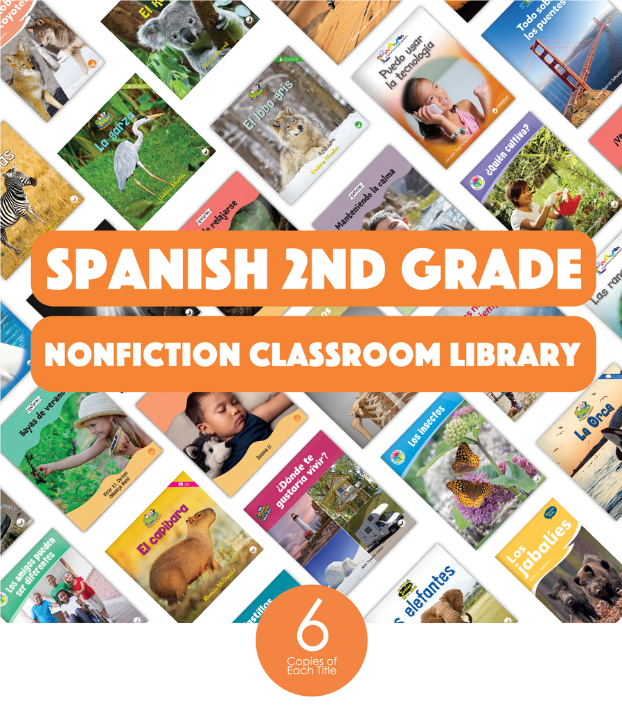 Spanish 2nd Grade Nonfiction Classroom Library (6-Packs) - Hameray ...