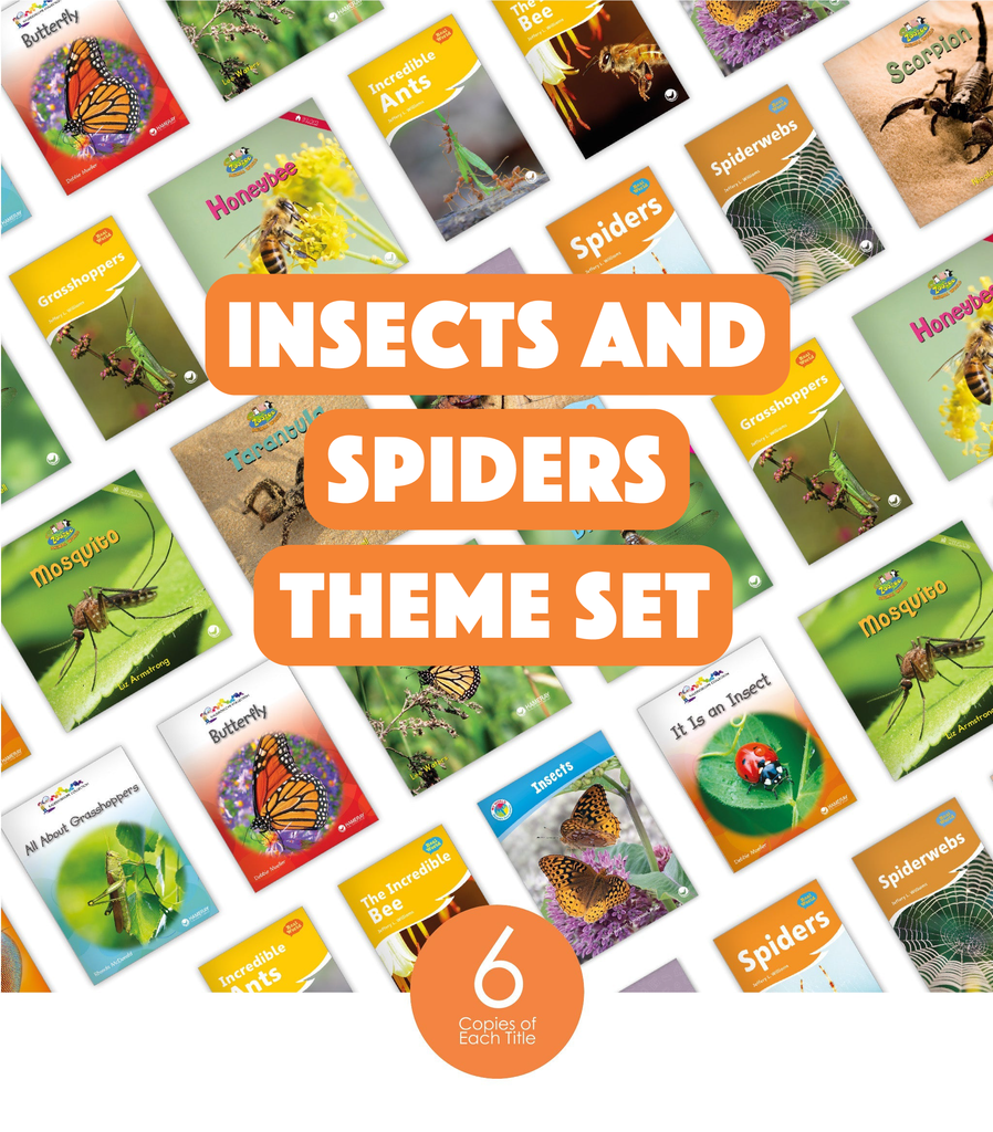 Insects & Spiders Theme Set (6-Packs) - Hameray Publishing