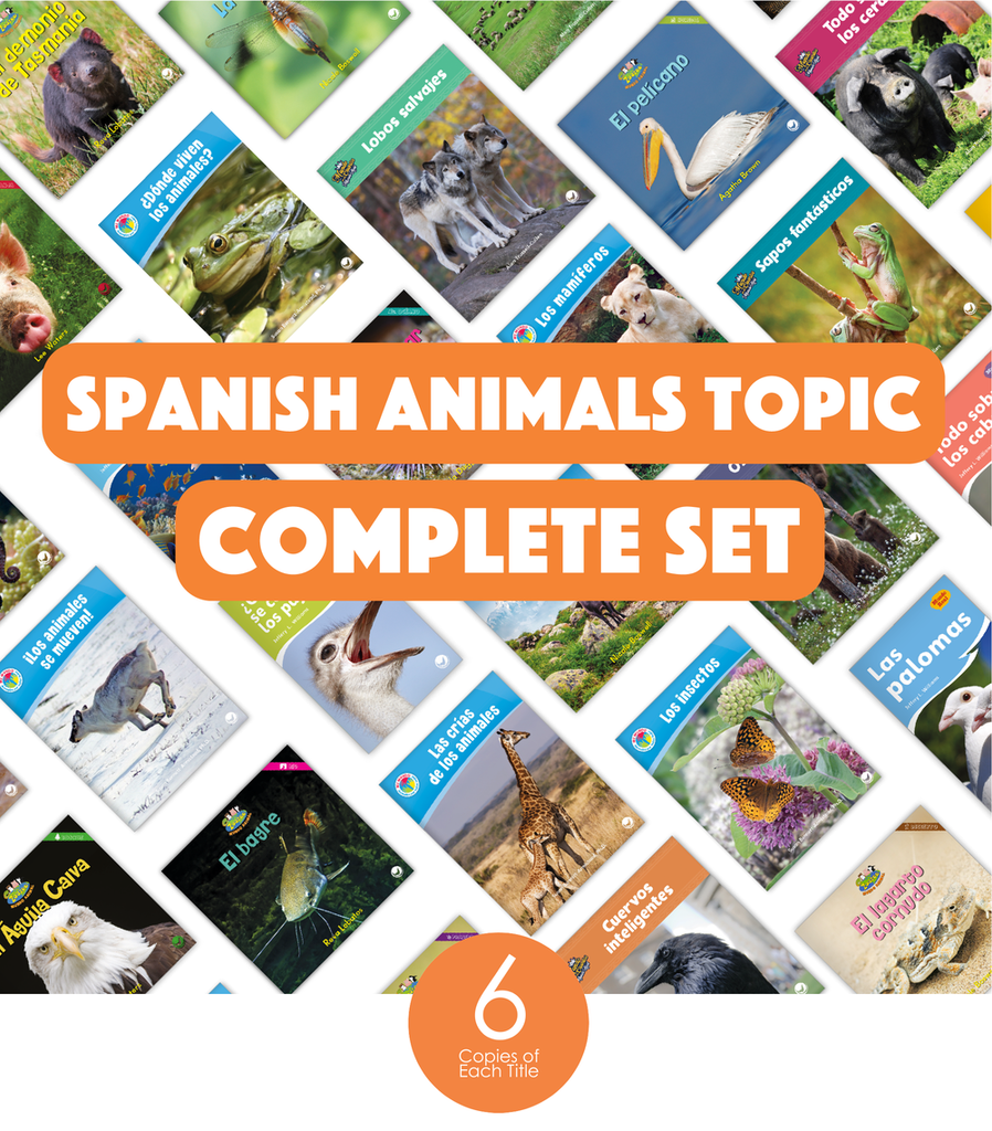 Spanish Animals Topic Complete Set (6-Packs) - Hameray Publishing