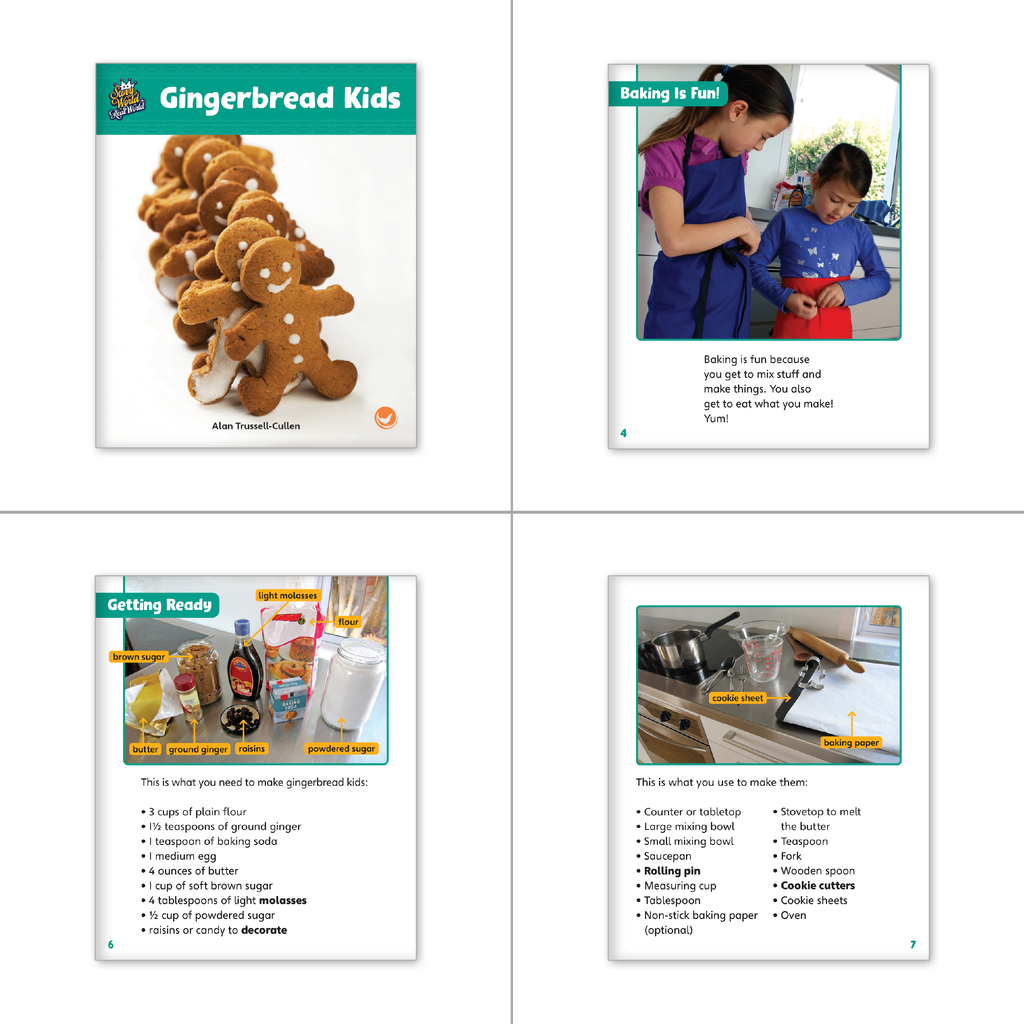 The Gingerbread Man Theme Set (6-Packs) - Hameray Publishing