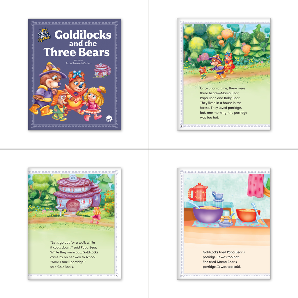 Goldilocks and the Three Bears Theme Set (6-Packs) - Hameray Publishing
