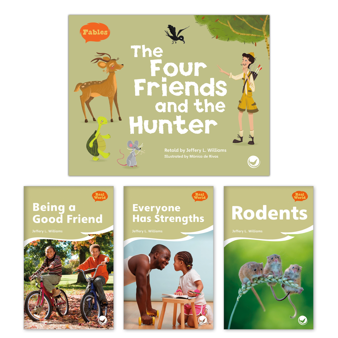 The Four Friends and the Hunter Theme Set - Hameray Publishing