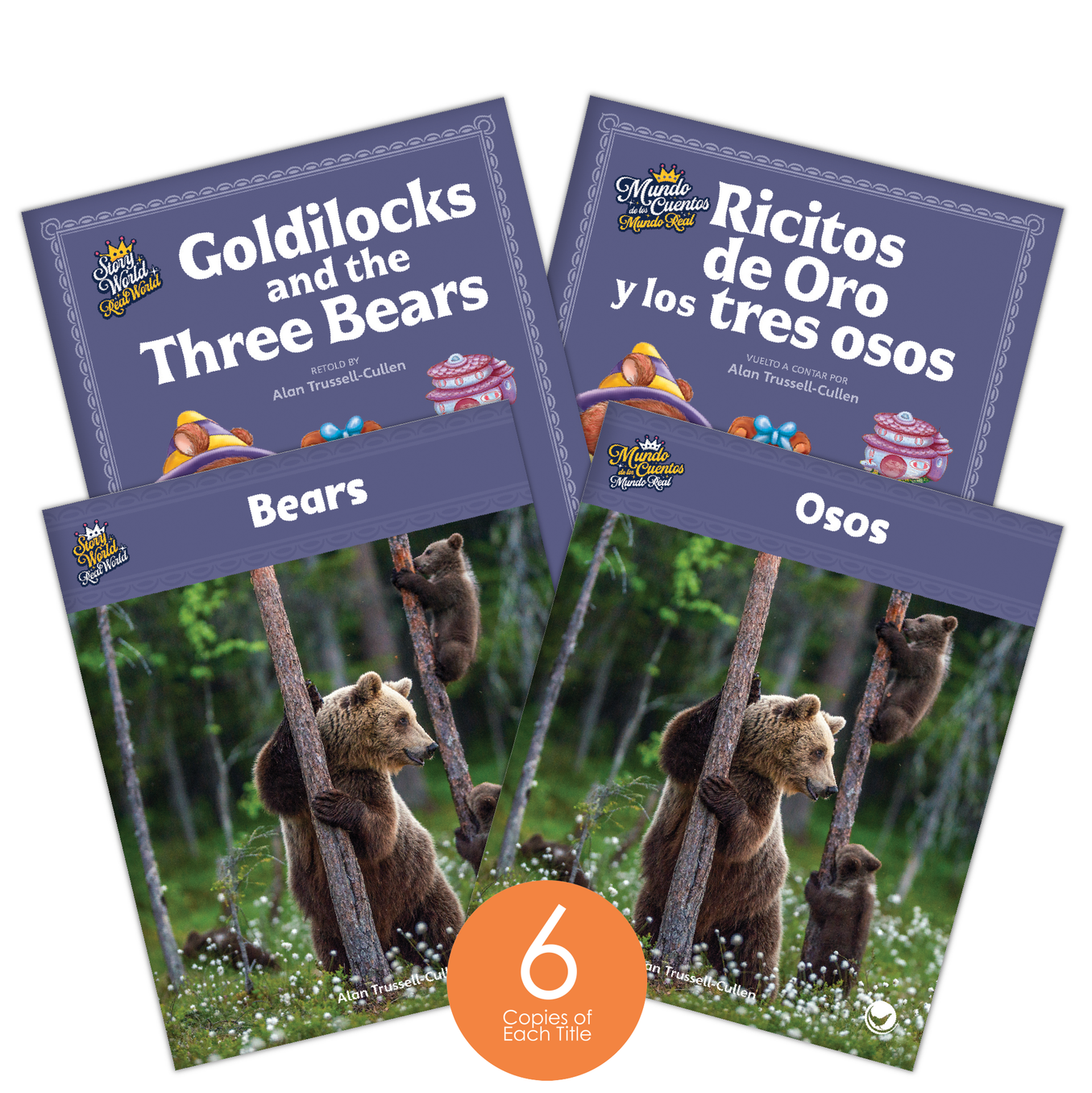 Mundo de los Cuentos Mundo Real Dual Language Set (6-Packs) - Hameray ...