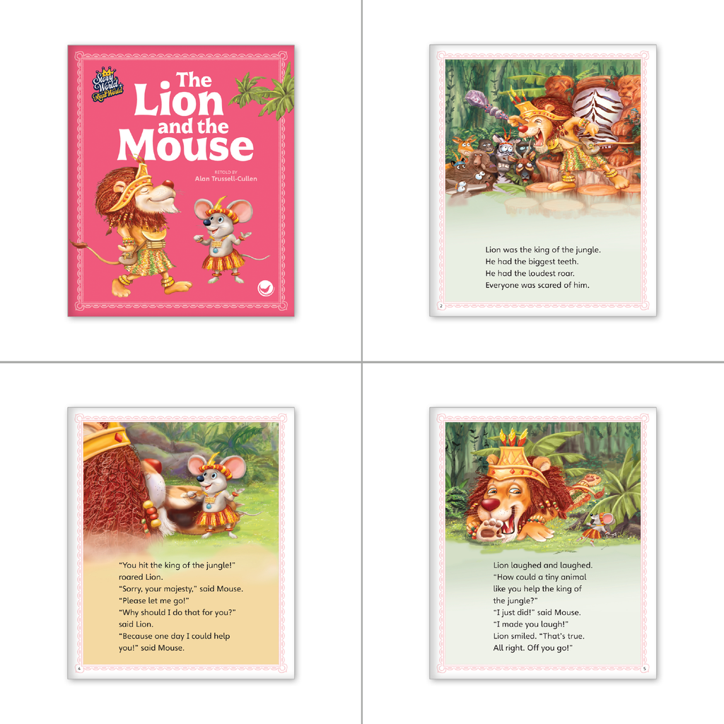 The Lion and the Mouse Theme Set - Story World Real World - Hameray ...