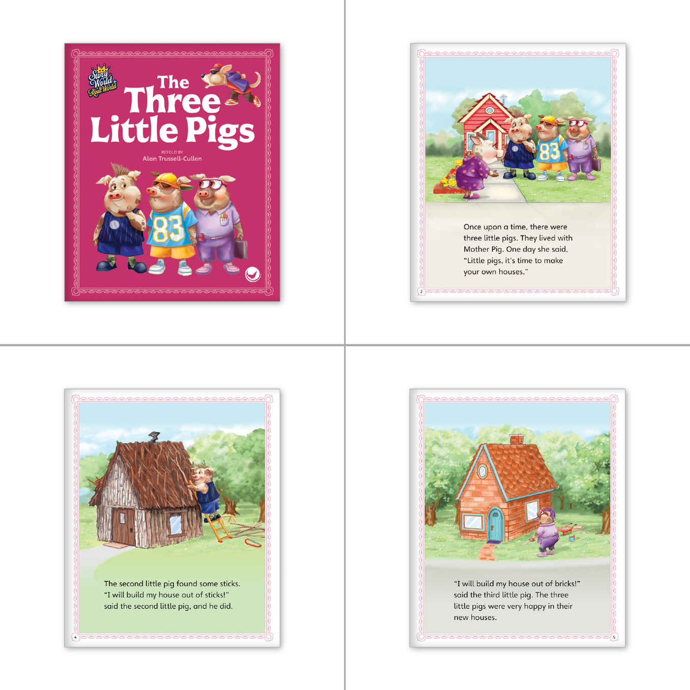 Three Little Pigs Theme Set - Story World Real World - Hameray Publishing