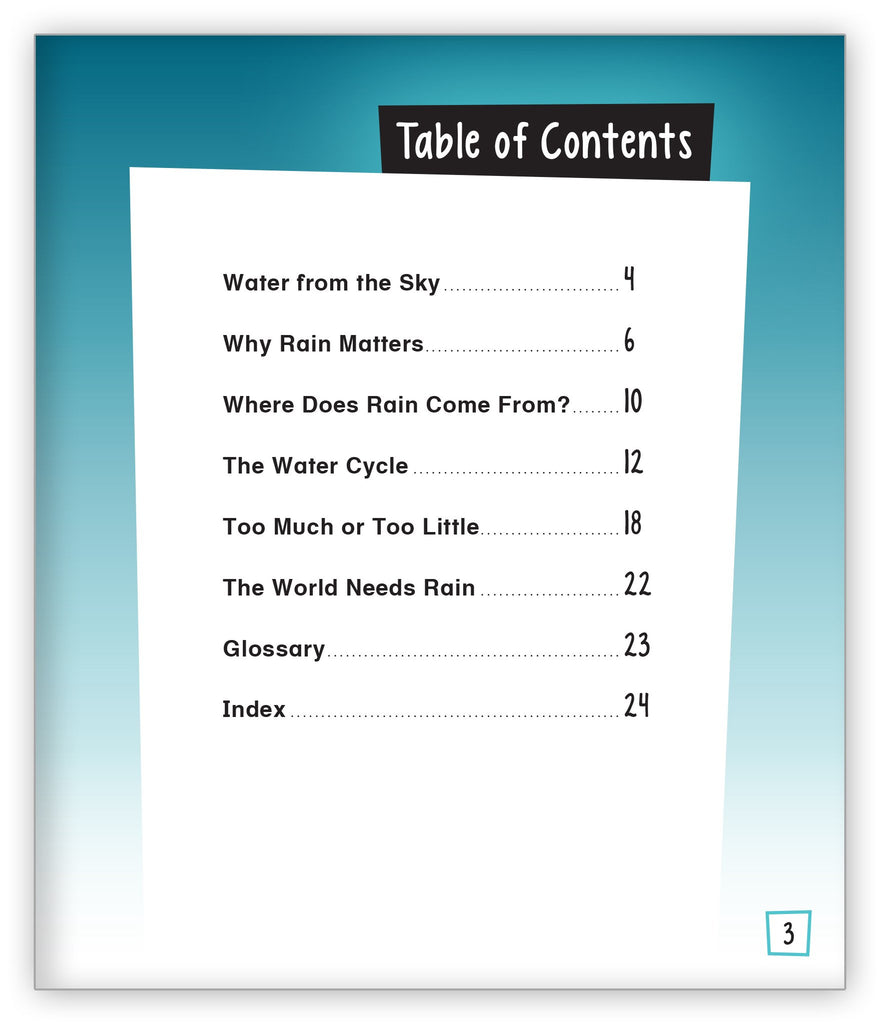 All About Rain - STEM Explorations - Hameray Publishing