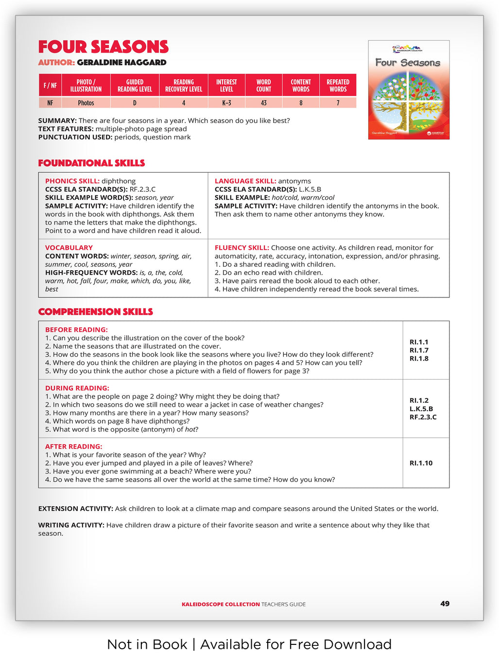 Four Seasons - Kaleidoscope Collection - Hameray Publishing