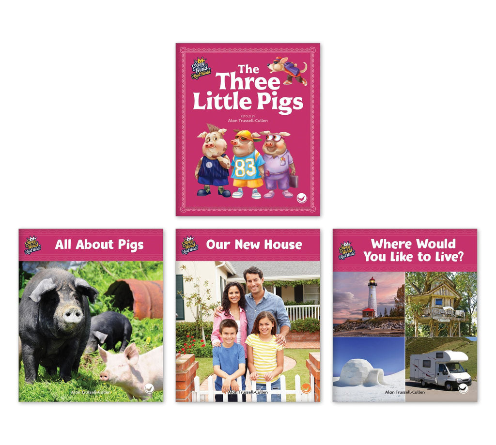 Three Little Pigs Theme Set - Story World Real World - Hameray Publishing