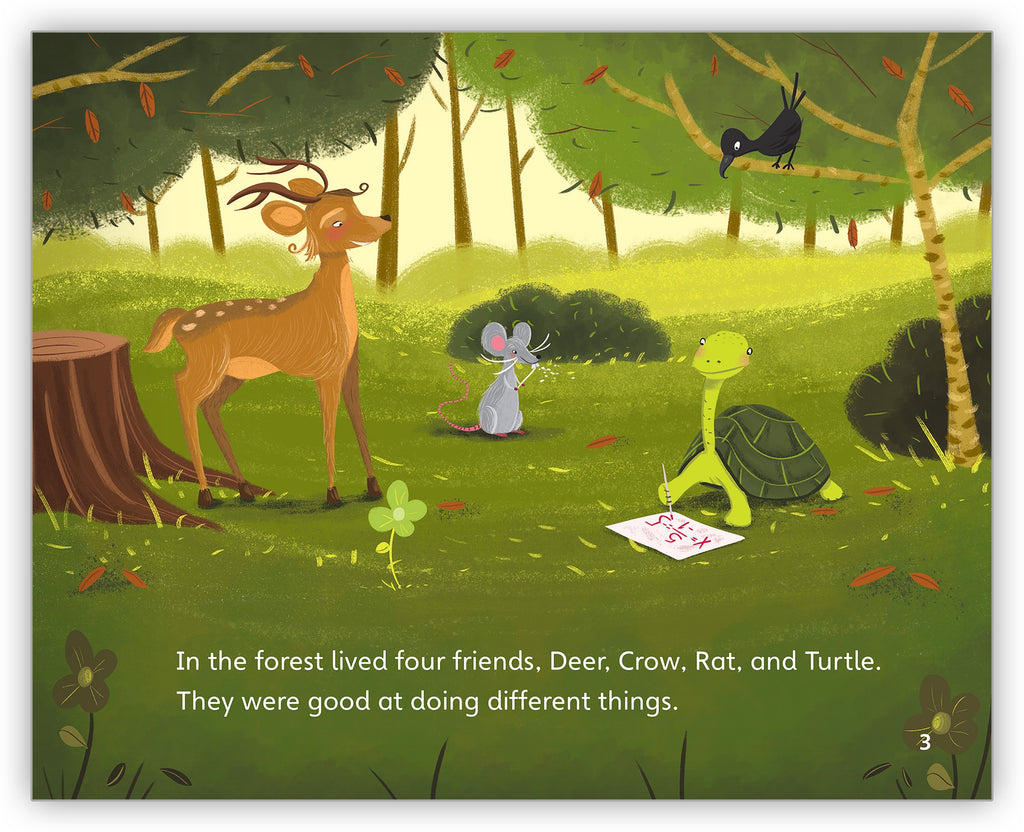 The Four Friends and the Hunter - Fables & the Real World - Hameray ...